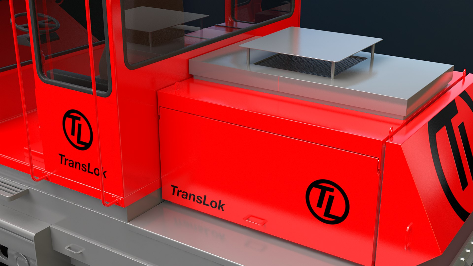 3d Model Translok Train Machine