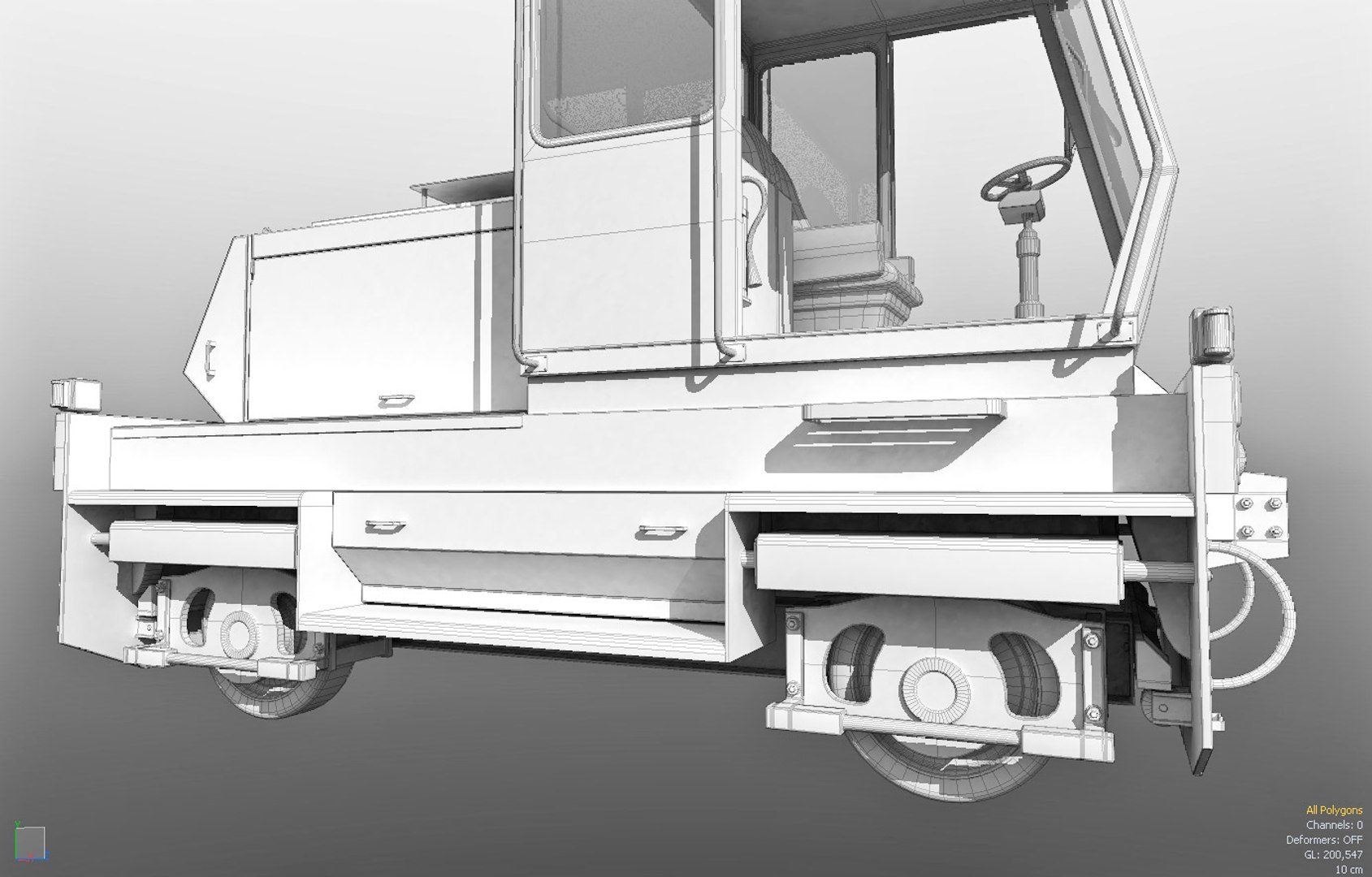 3d Model Translok Train Machine