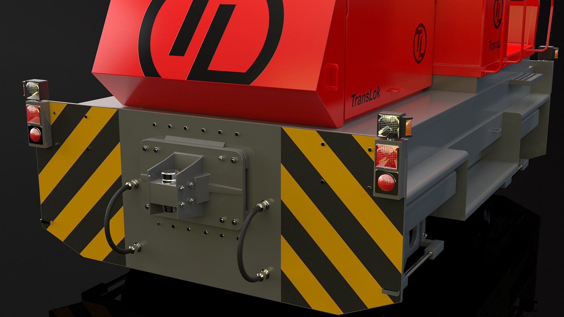 3d Model Translok Train Machine