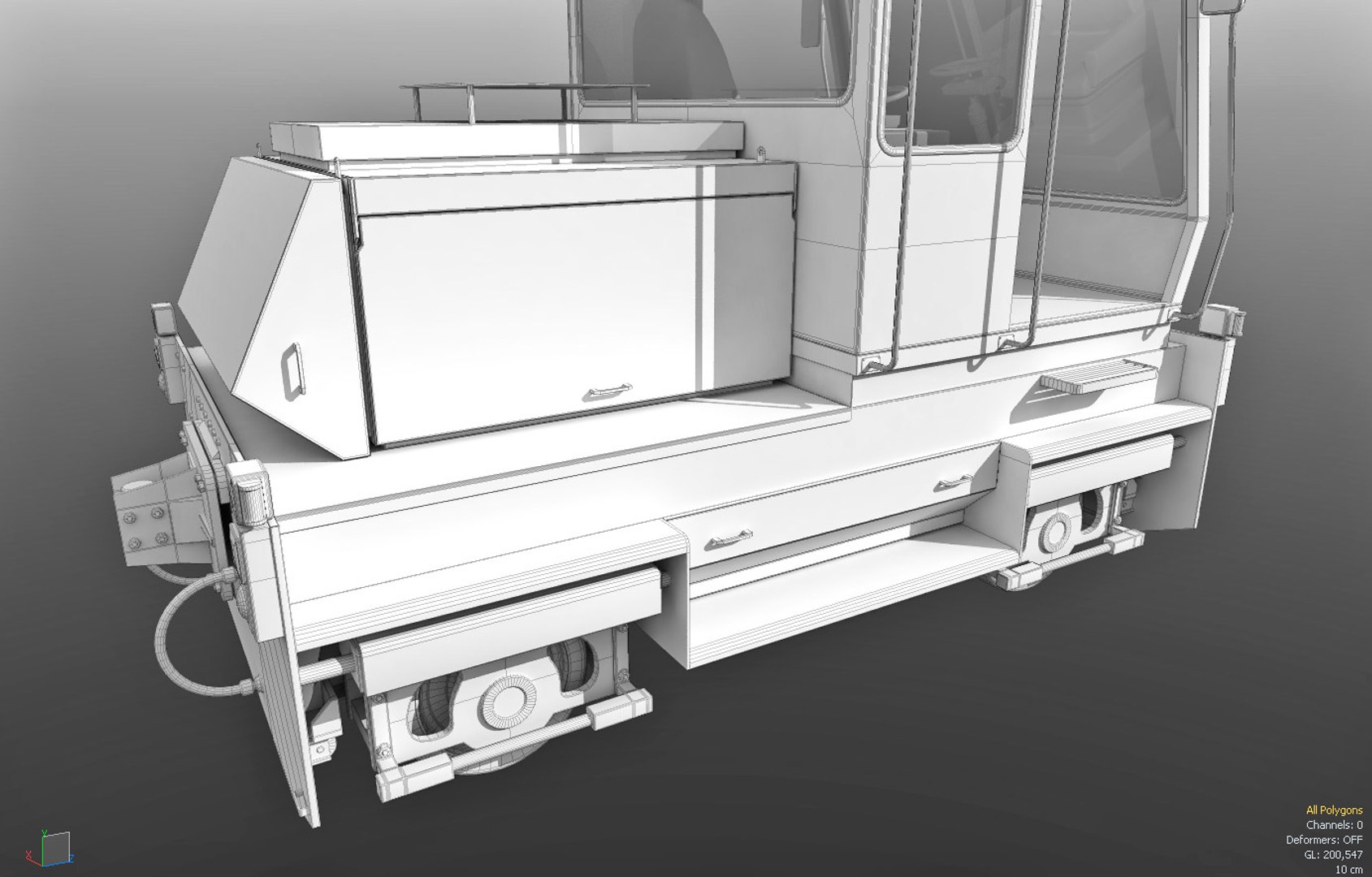 3d Model Translok Train Machine