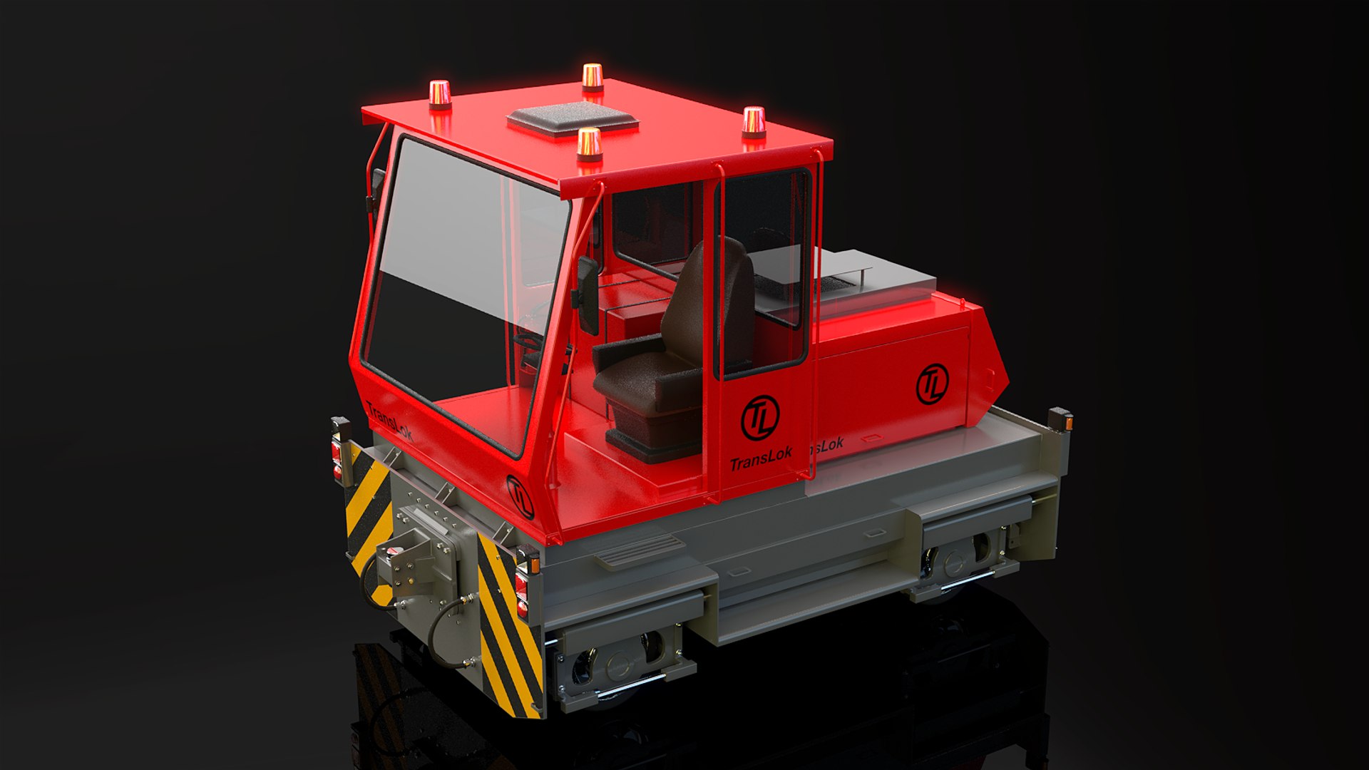 3d Model Translok Train Machine