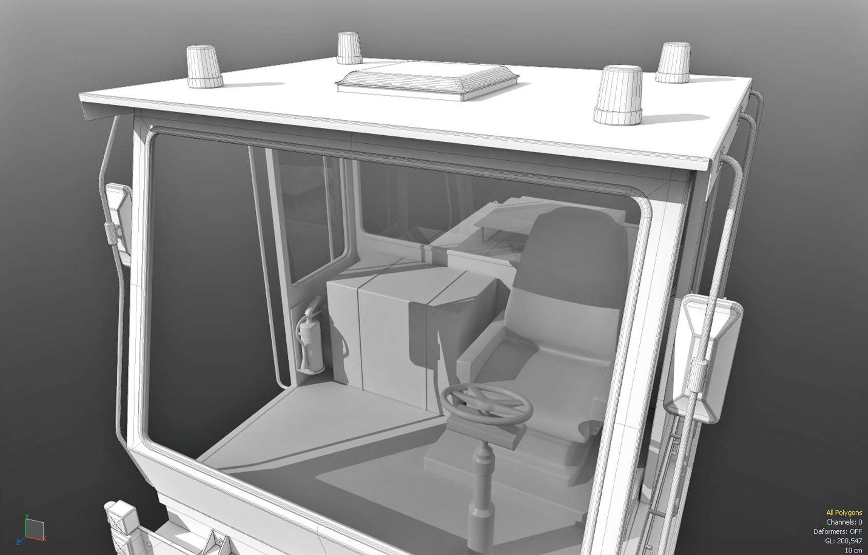 3d Model Translok Train Machine