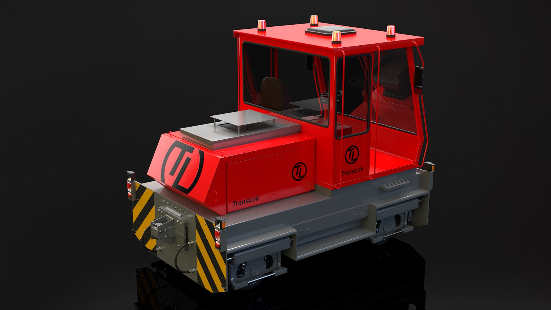 3d Model Translok Train Machine