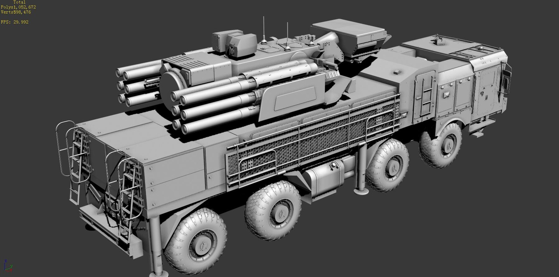Sa-22 Pantsir-s1 3d Model