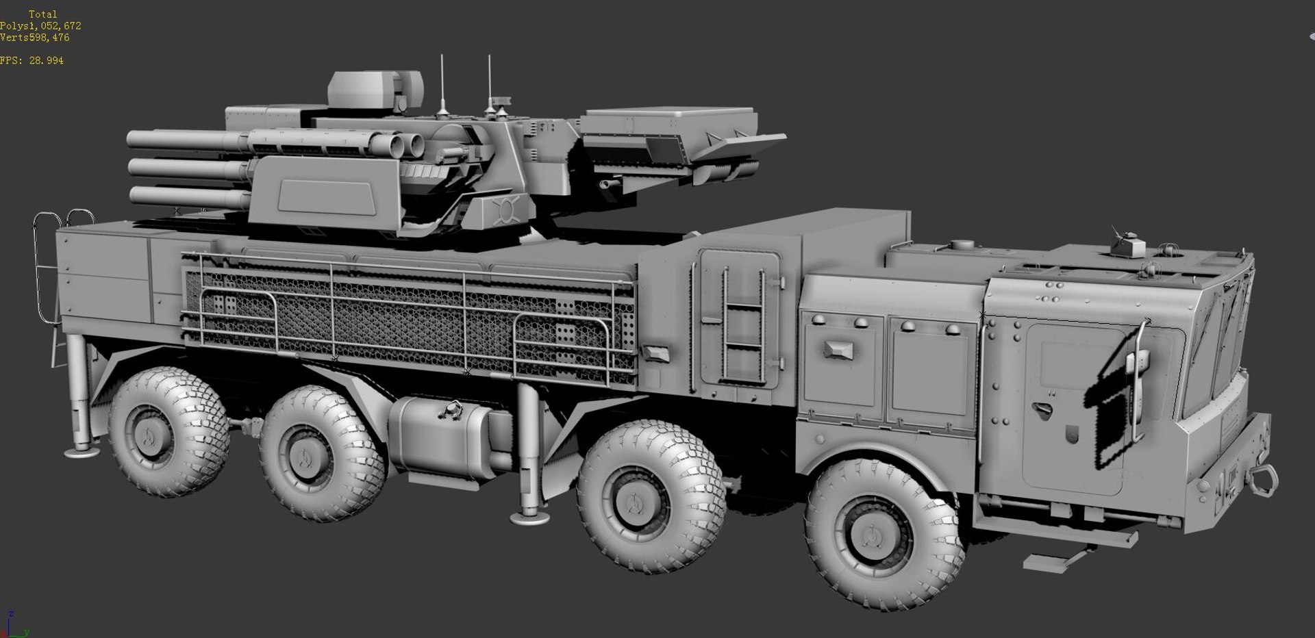 Sa-22 Pantsir-s1 3d Model