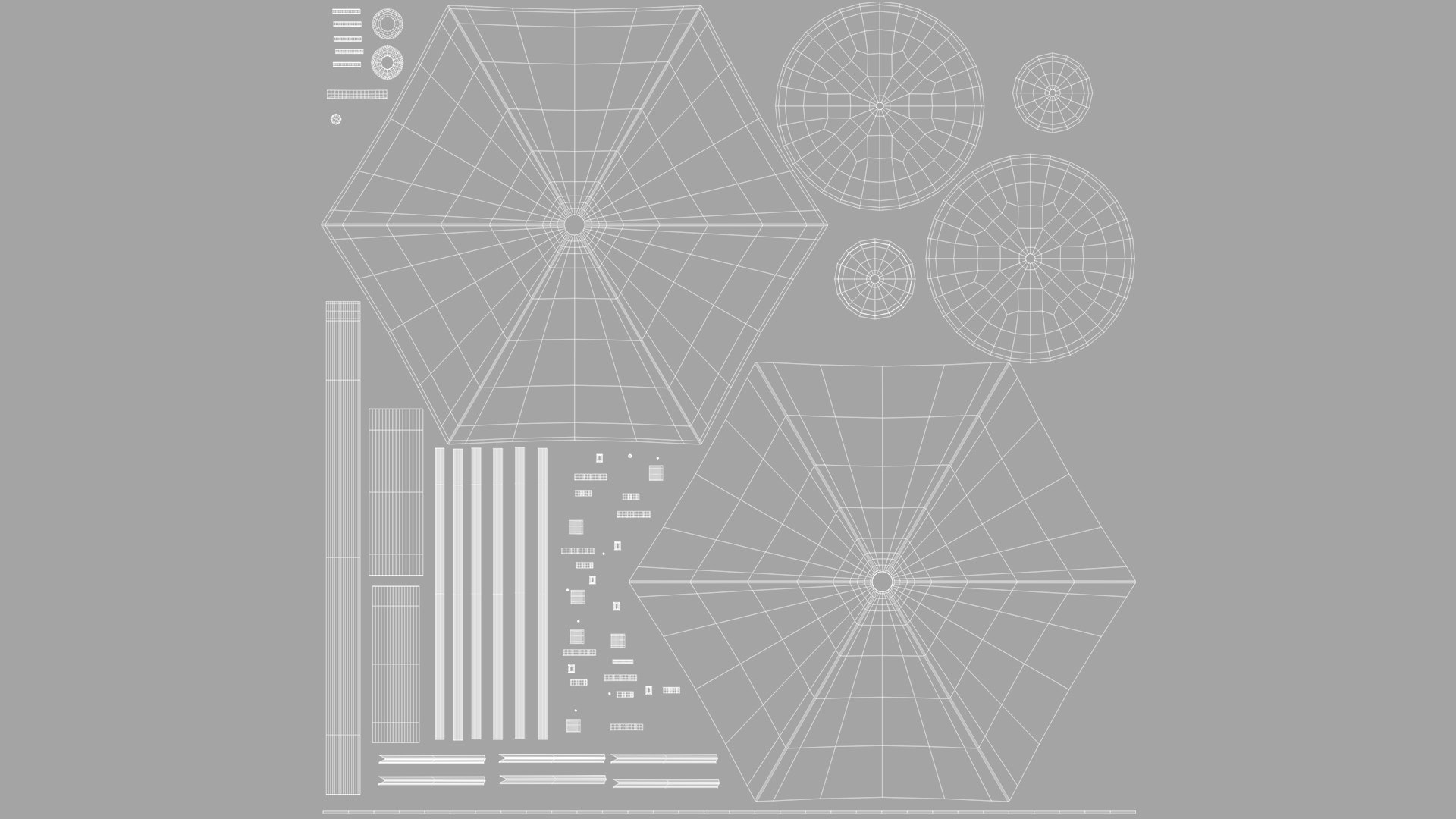 3D Umbrella Table - TurboSquid 1885090