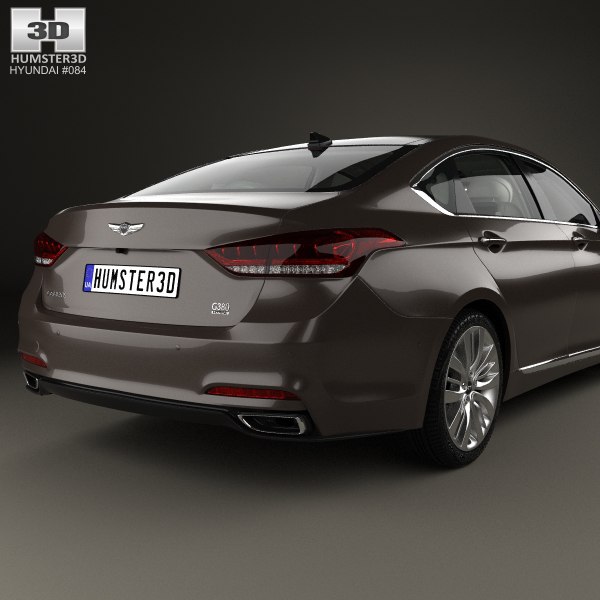 modelo 3d Hyundai Genesis (DH) con HQ interior 2014 - TurboSquid 1171612