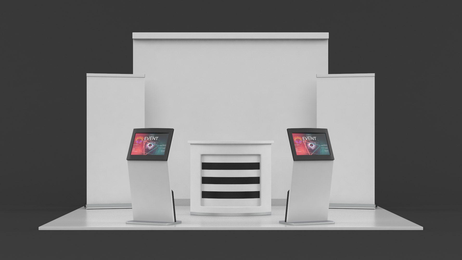 Exhibition Stand Design 3D Model - TurboSquid 1804201