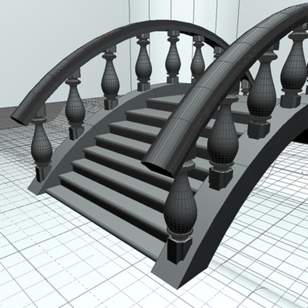 classical garden bridge 3d 3ds