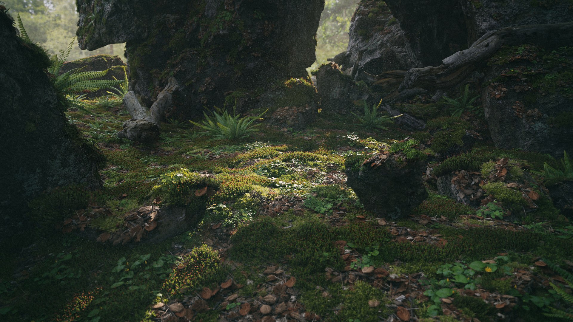 Moss Biome Ground Scatter - 3D AssetKit PBR 3D Model - TurboSquid 1882478