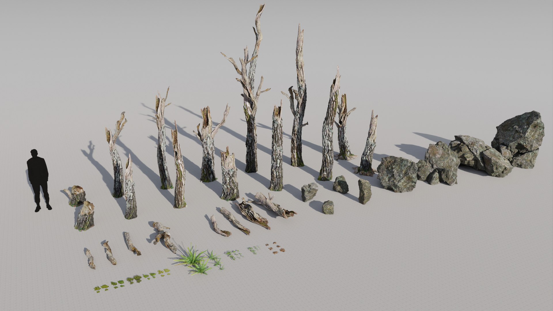 Moss Biome Ground Scatter - 3D AssetKit PBR 3D Model - TurboSquid 1882478