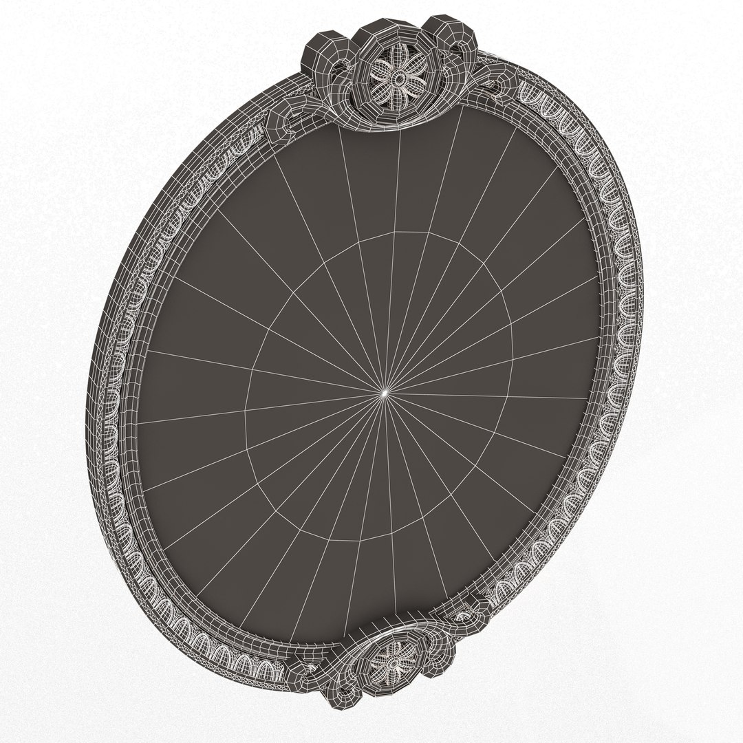 Carved Classic Mirror 08 Model - TurboSquid 2330532