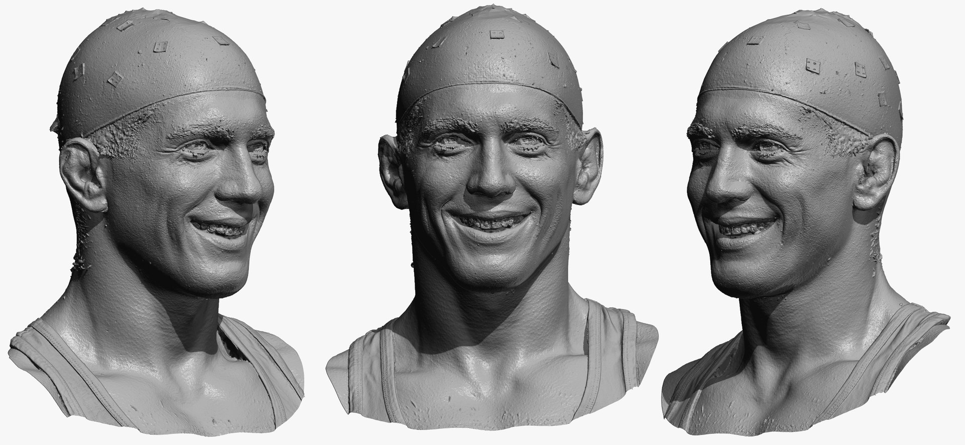 3D model mike human head smile - TurboSquid 1595583
