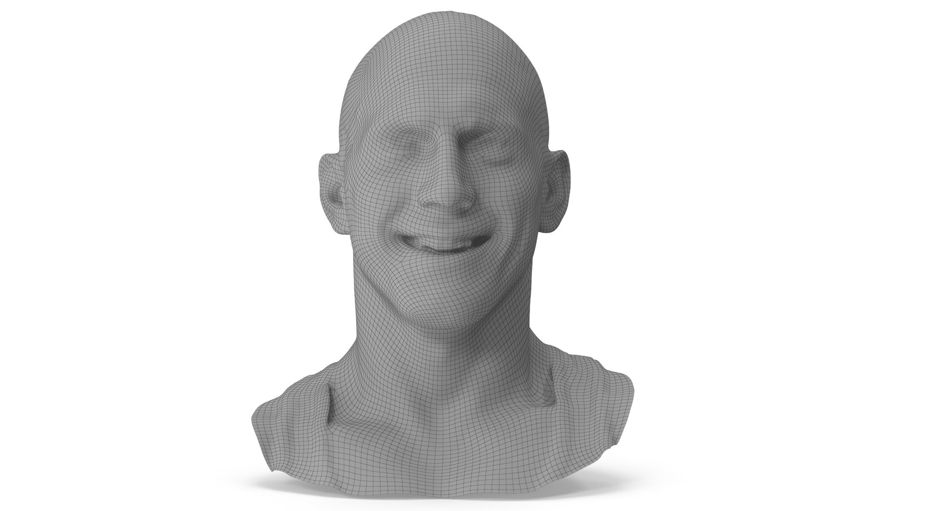 3D model mike human head smile - TurboSquid 1595583