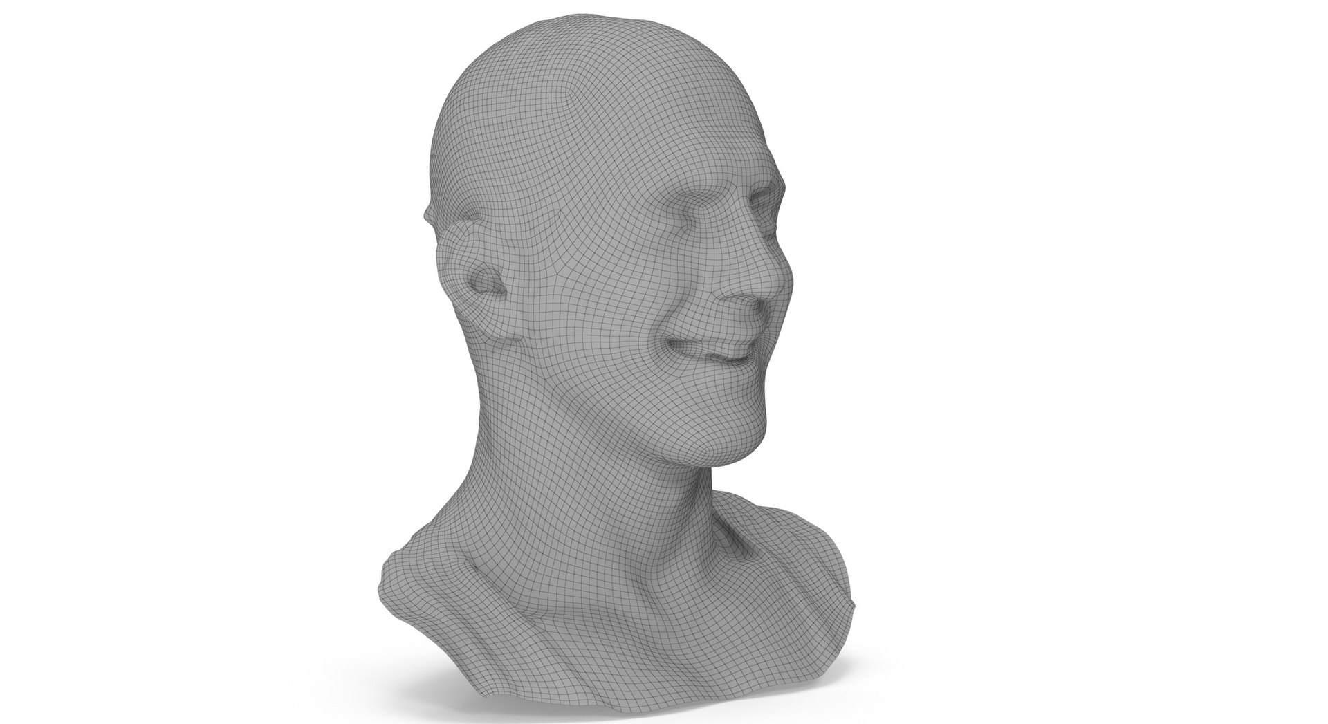 3D model mike human head smile - TurboSquid 1595583