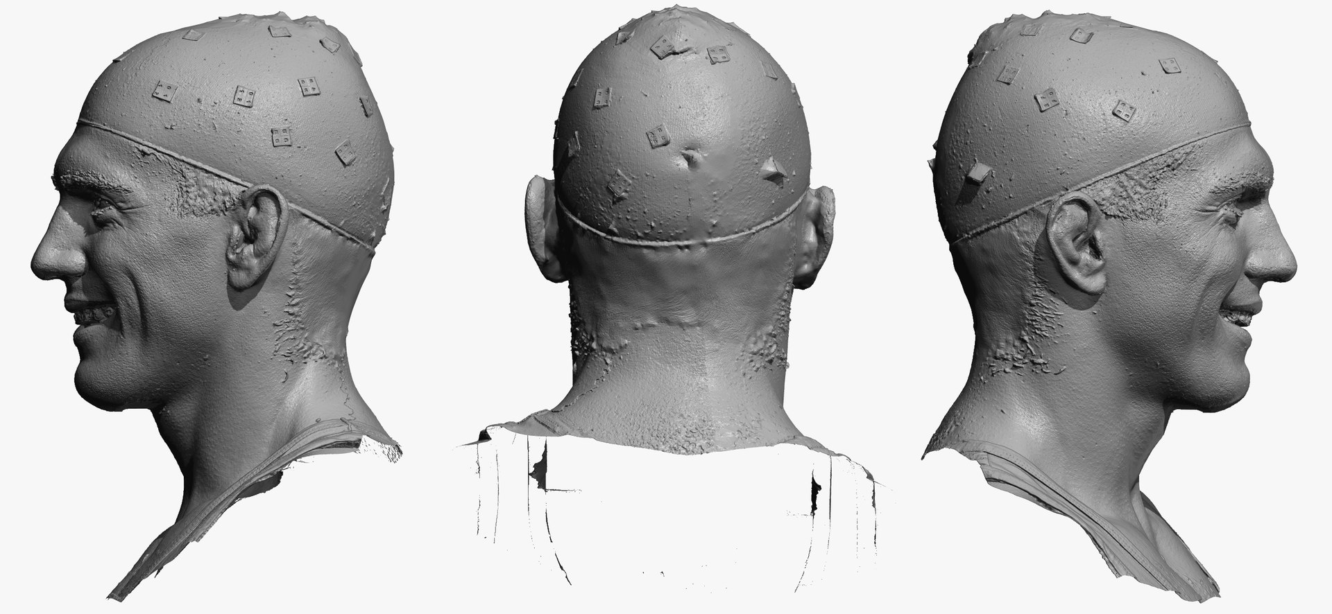 3D model mike human head smile - TurboSquid 1595583