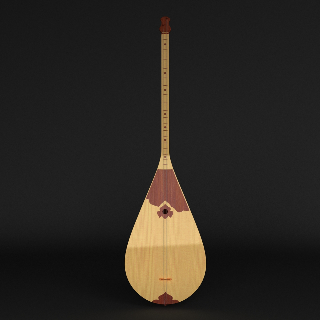 Kazakh String Dombra 3d Max