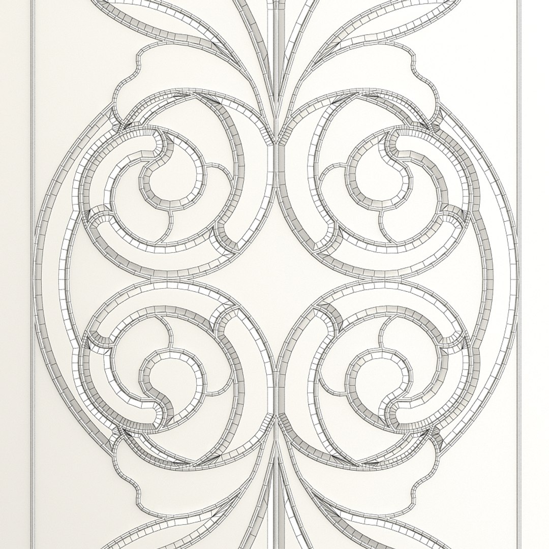 3d Stained-glass Frosted Glass Model