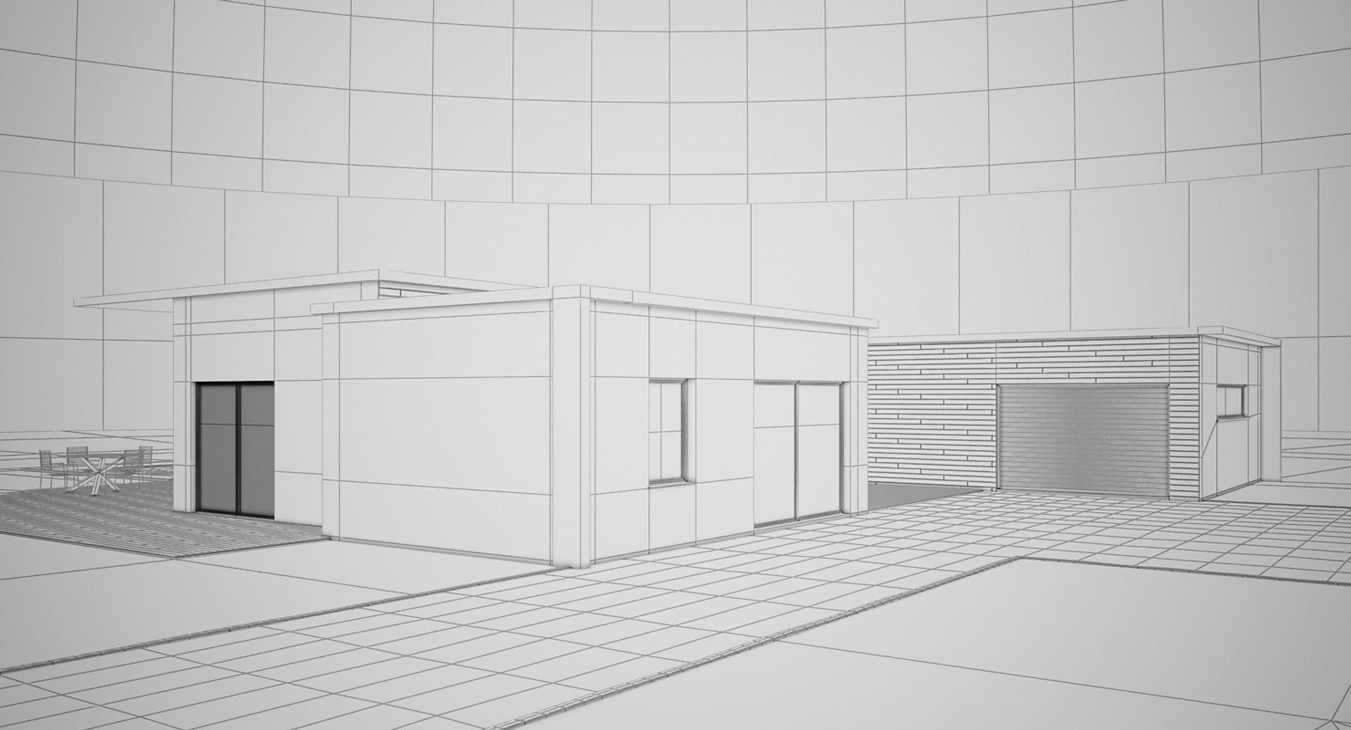 3D Contemporary House Scene - TurboSquid 1205762