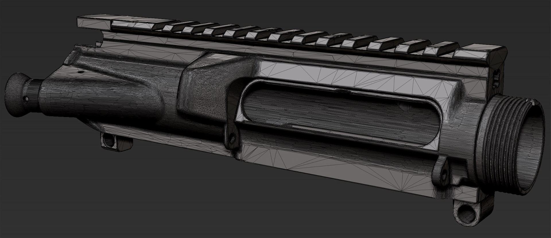 3D Model M4A1 - AR15 - Receiver Upper - HIGHPOLY - NATO 3D Model ...