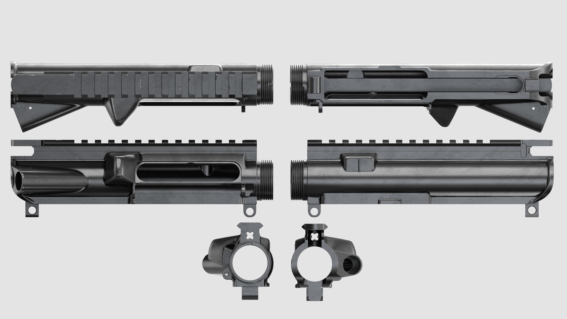 3D Model M4A1 - AR15 - Receiver Upper - HIGHPOLY - NATO 3D Model ...