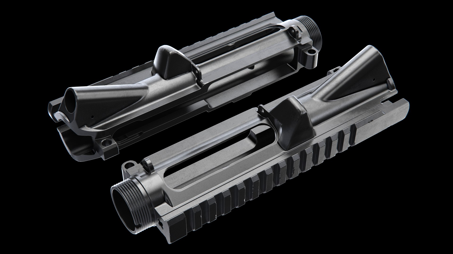 3D Model M4A1 - AR15 - Receiver Upper - HIGHPOLY - NATO 3D Model ...