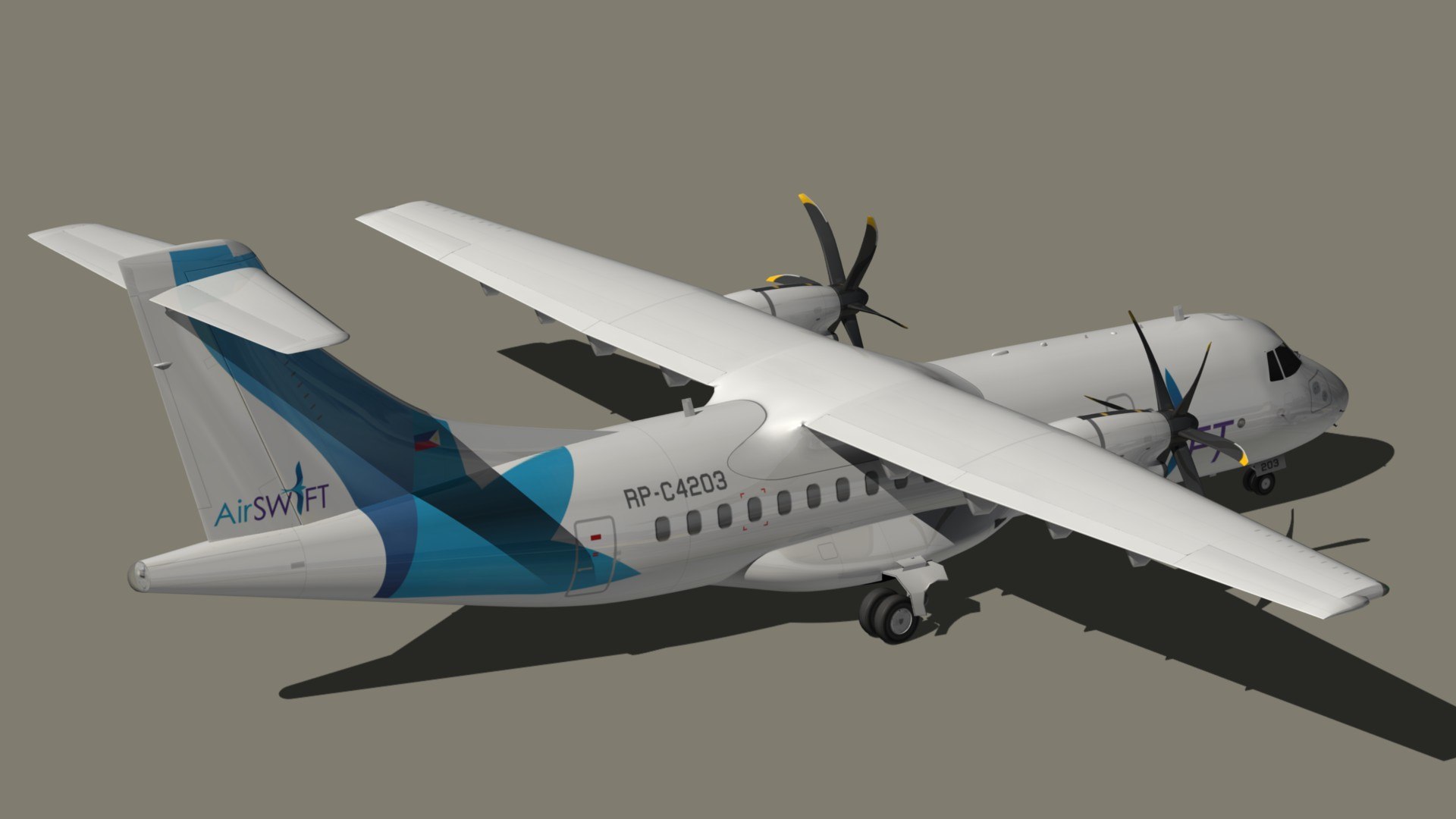3D Atr 42 Airswift - TurboSquid 1686311