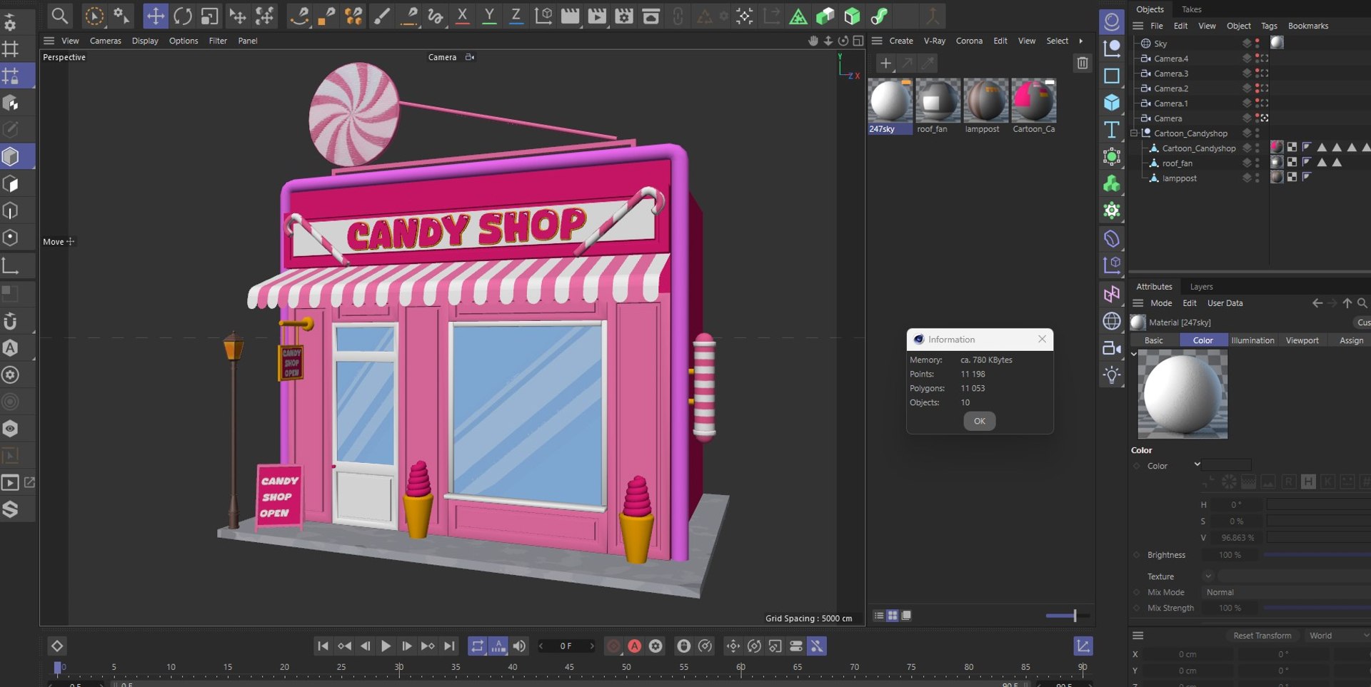 3D Cartoon Candy Shop - TurboSquid 2232334