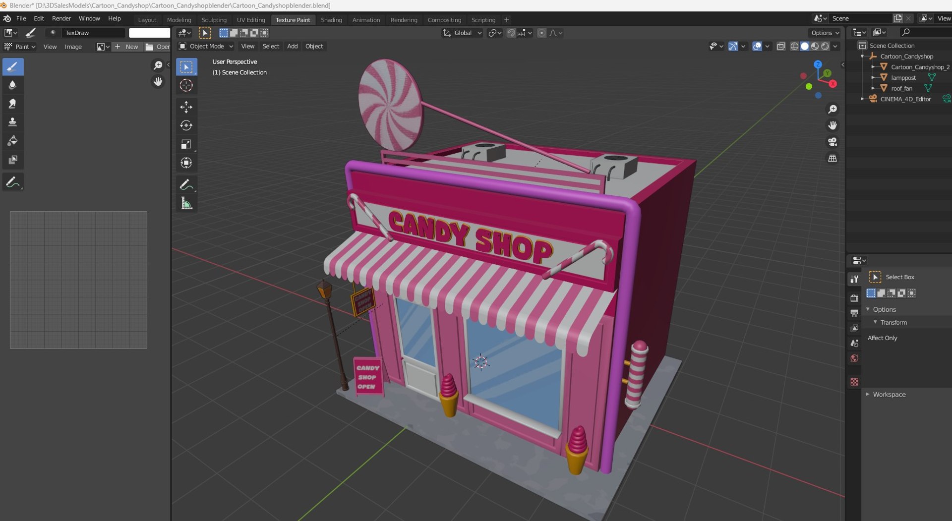 3D Cartoon Candy Shop - TurboSquid 2232334