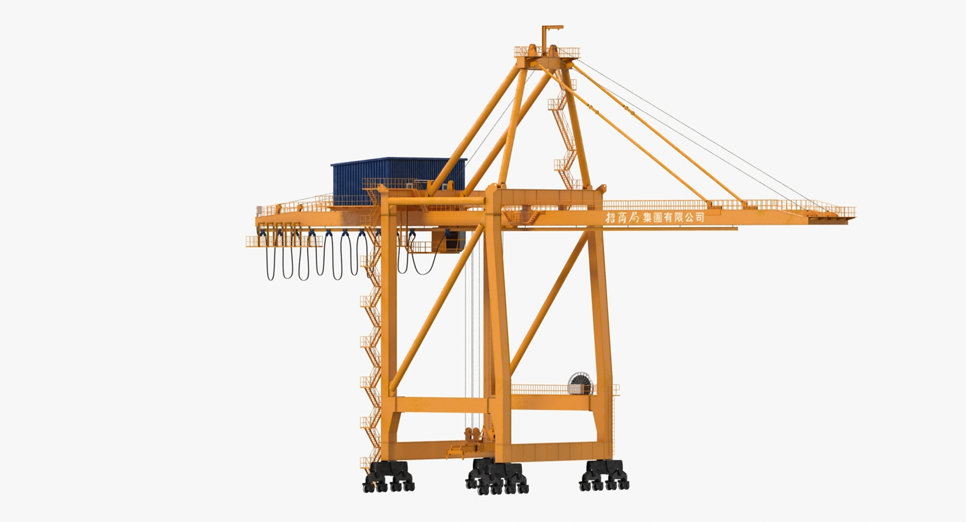 3d Model Container Handling Gantry Crane