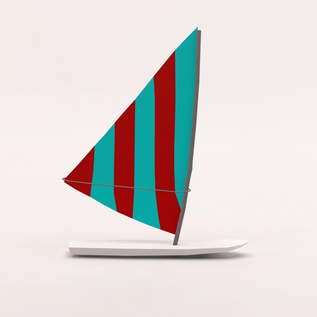 3d model cartoon board wind