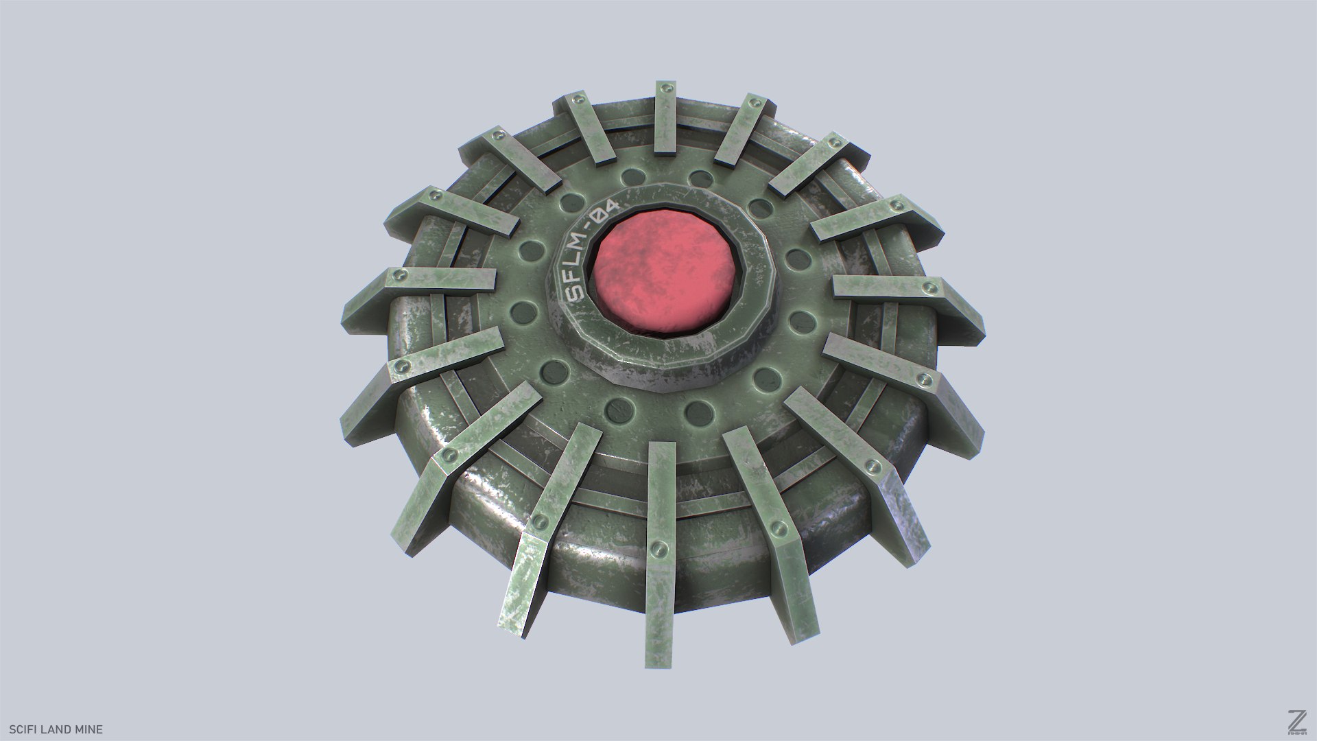 Scifi Land Mine Collection 3D Model - TurboSquid 2429448