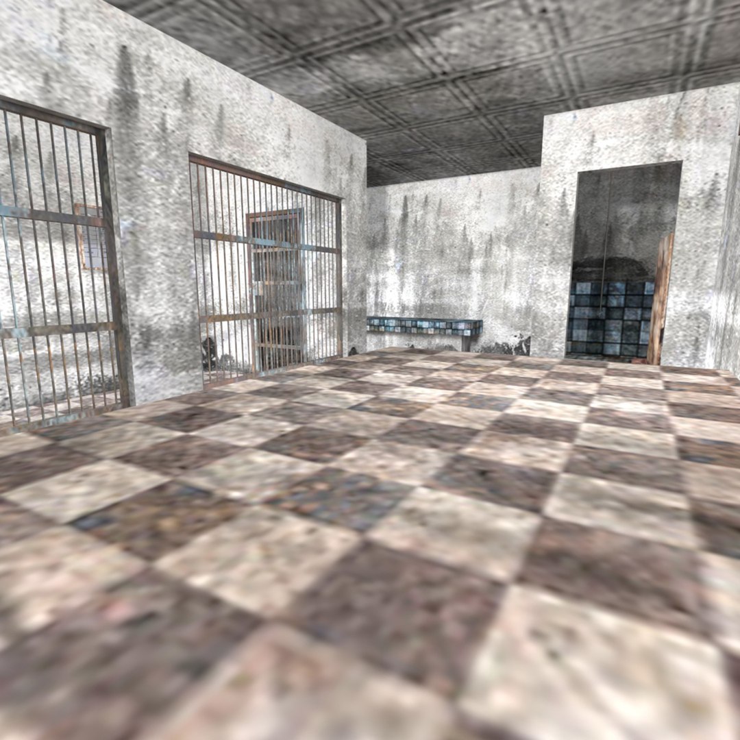 Detention Room Police Office Jail 3D Model - TurboSquid 2381062