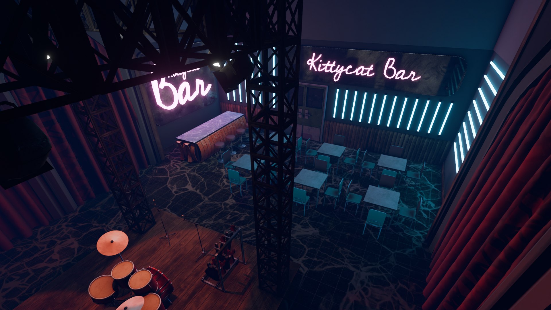 VR Rock Band Show Bar 3D Model - TurboSquid 2169696