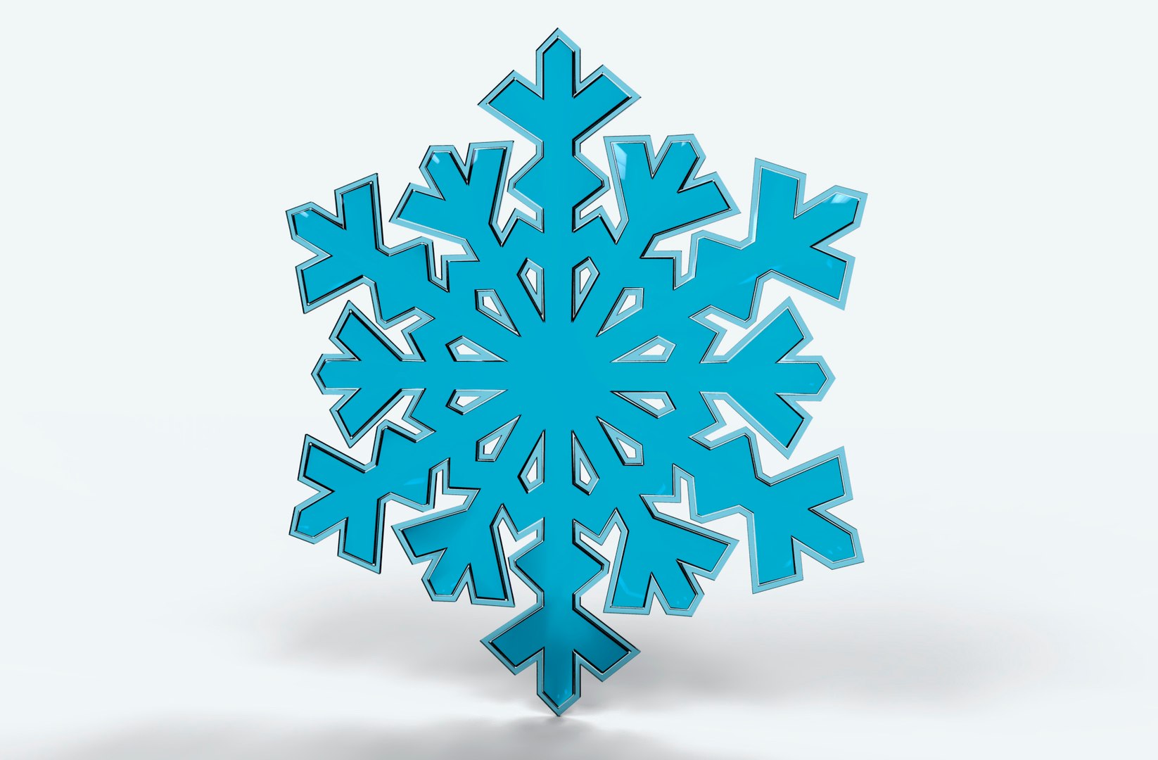 3D realistic snowflake - TurboSquid 1494788