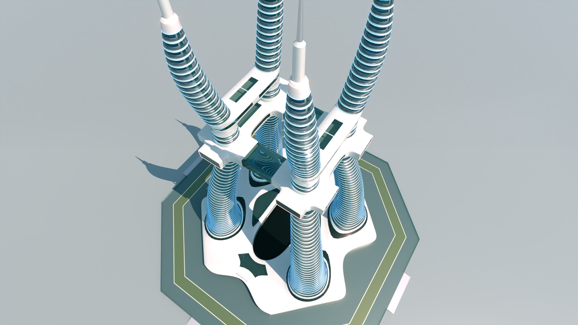 Futuristic Building Concept V1- 02 3D Model - TurboSquid 2072209