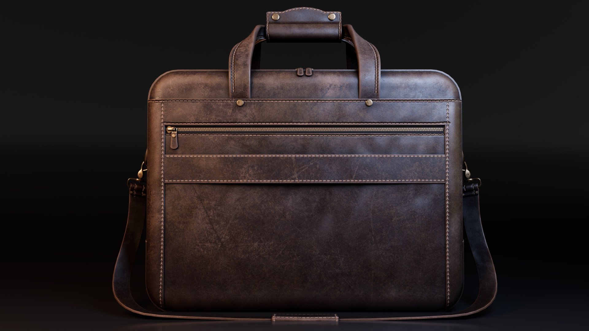 3D Leather Briefcase - TurboSquid 2380664