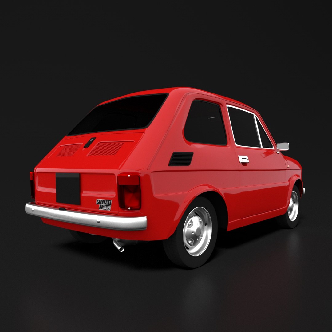Fiat 126 Model - TurboSquid 2325300