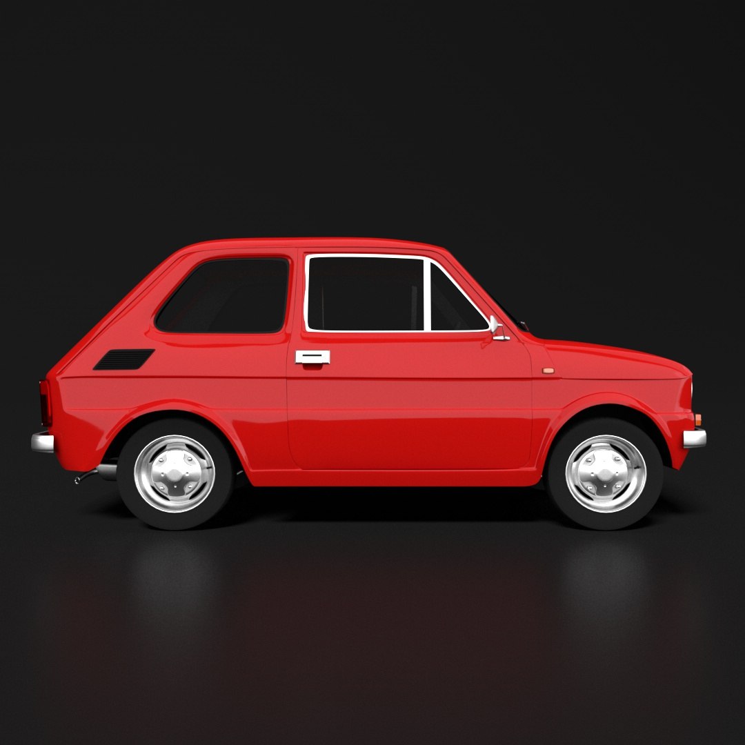 Fiat 126 Model - TurboSquid 2325300