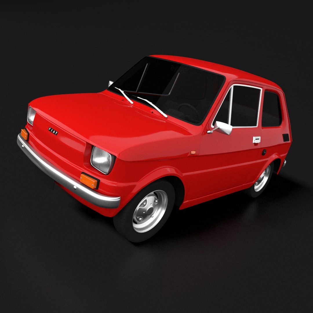 Fiat 126 Model - TurboSquid 2325300