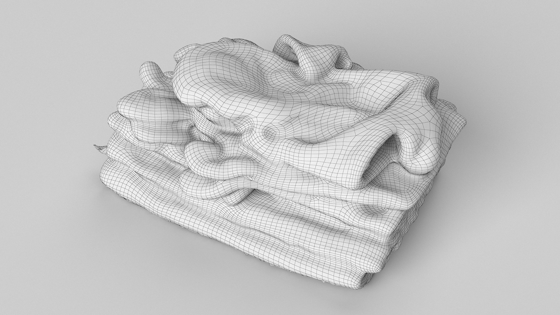 3D Pile Washclothes Towels Model - TurboSquid 1690496