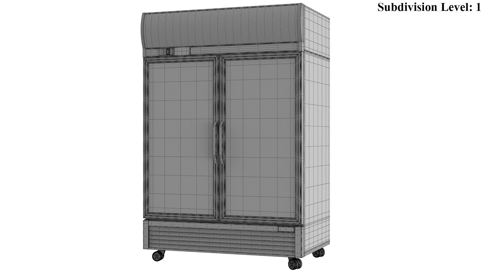 3D Detailed Fridge Double Door Model - TurboSquid 2030836