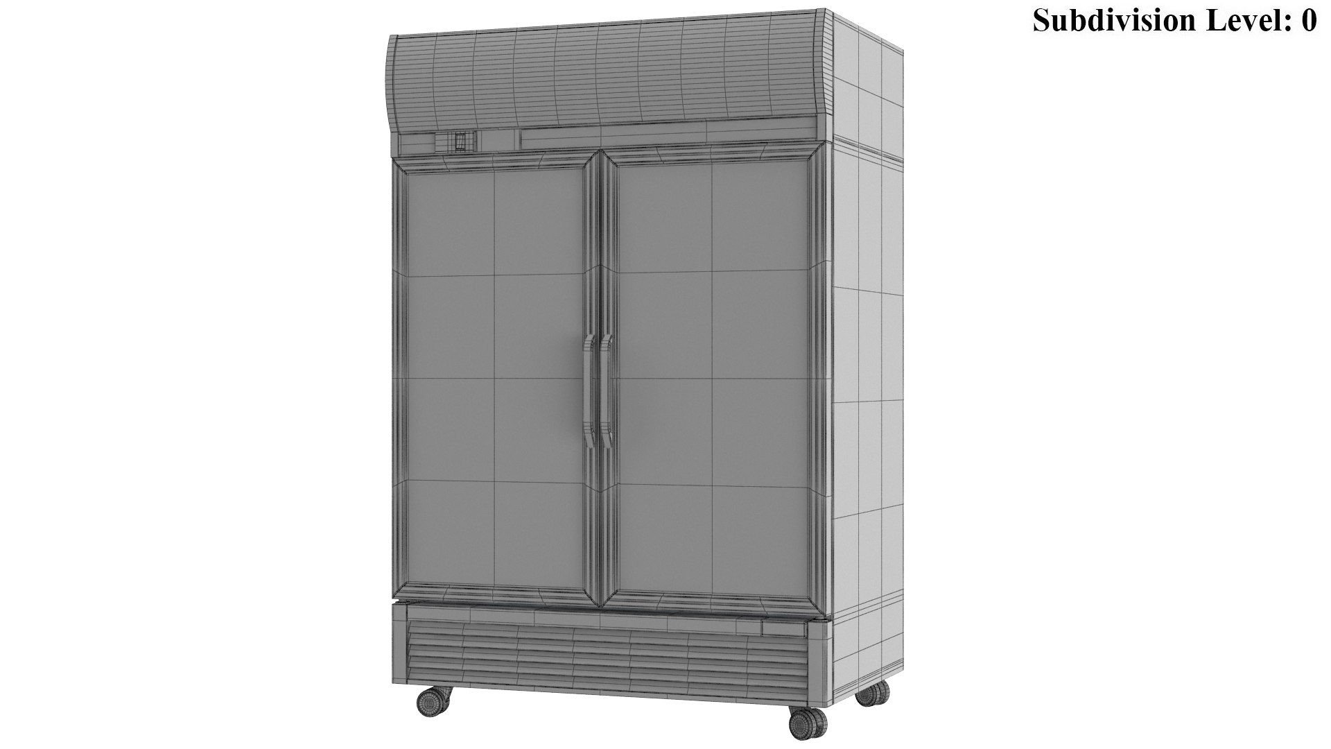 3D Detailed Fridge Double Door Model - TurboSquid 2030836