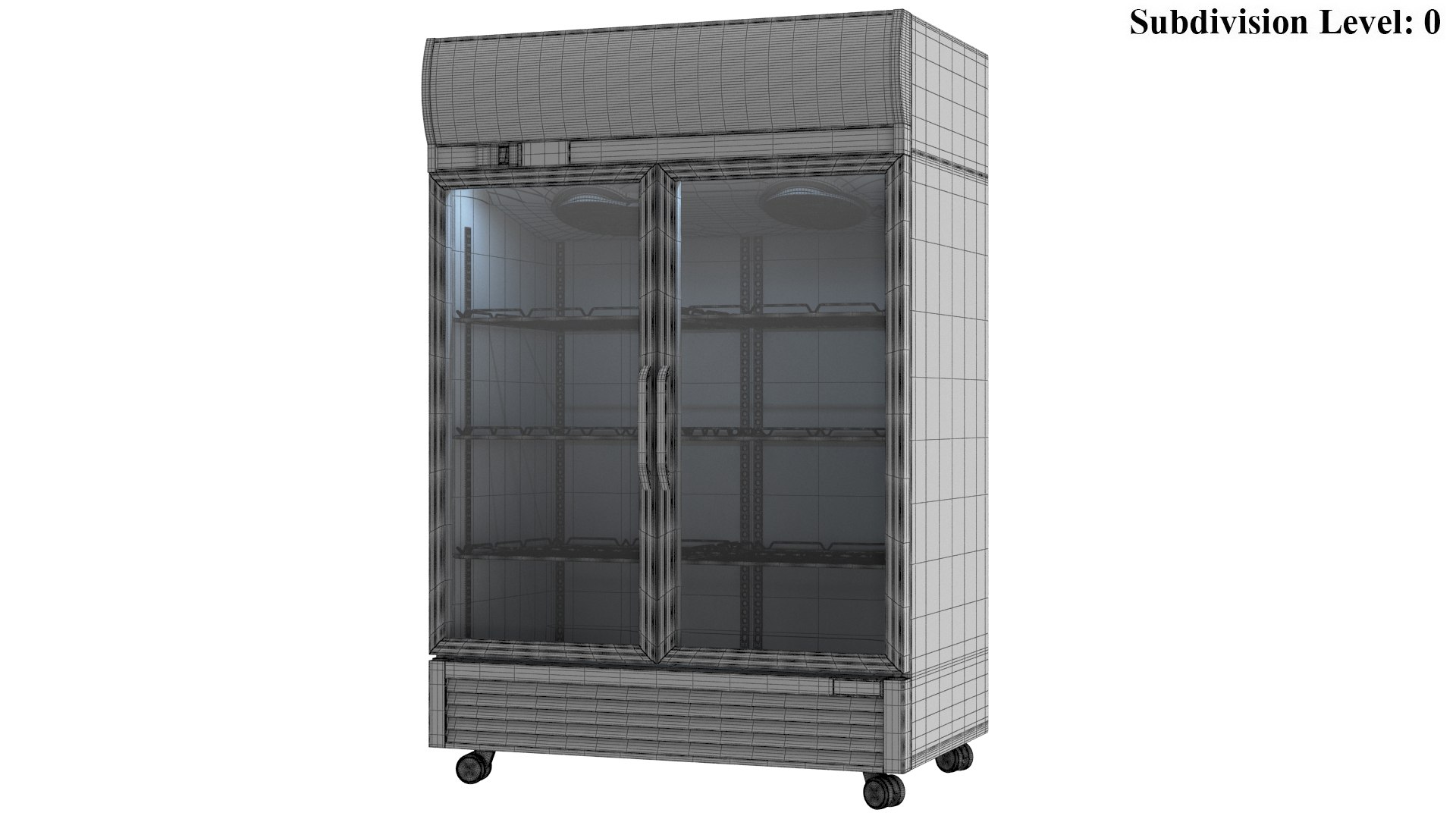 3D Detailed Fridge Double Door Model - TurboSquid 2030836