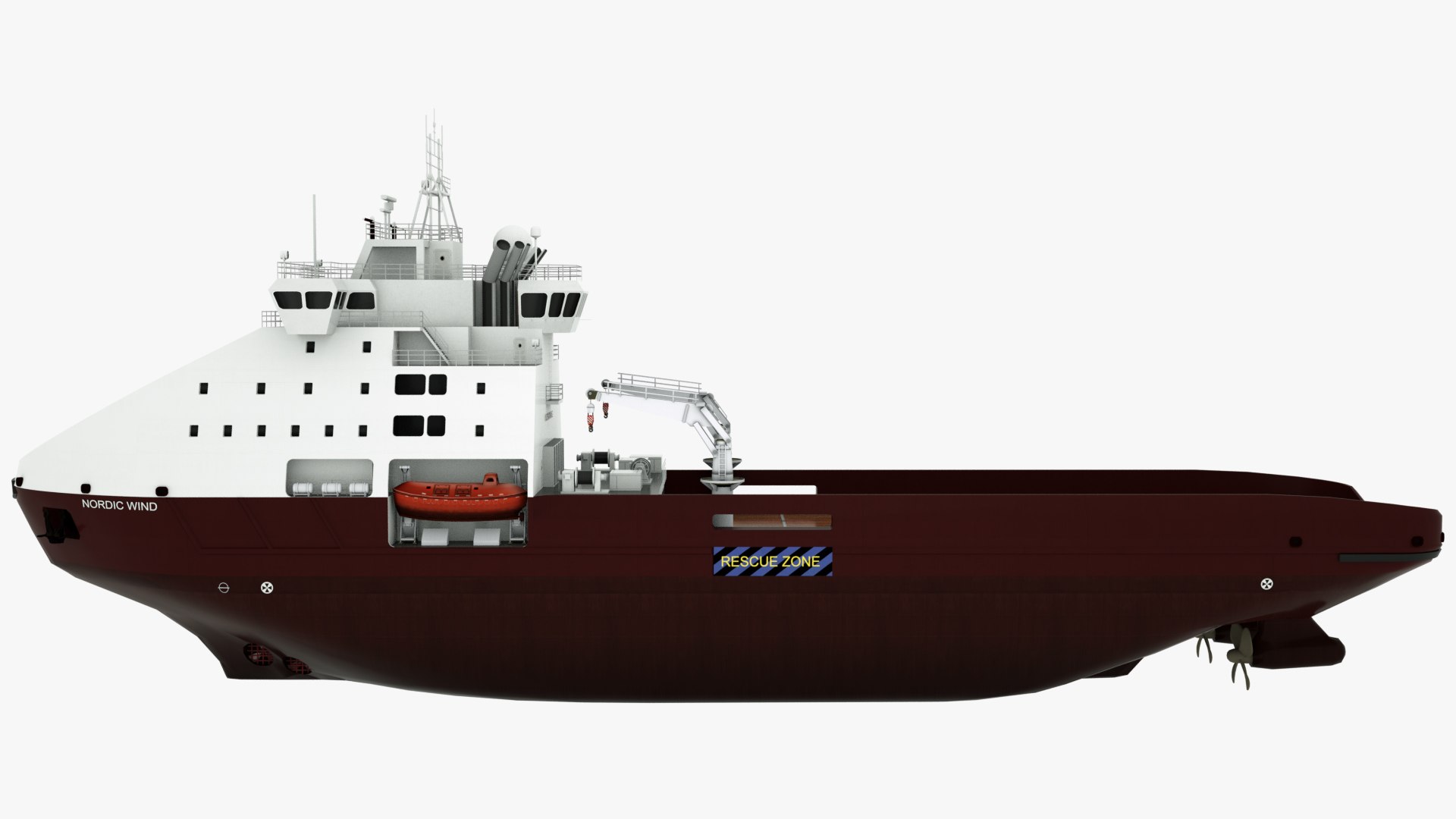 Supply Vessel Nordic Wind model - TurboSquid 1730836