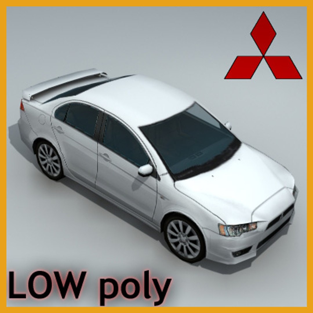 3d mitsubishi lancer model