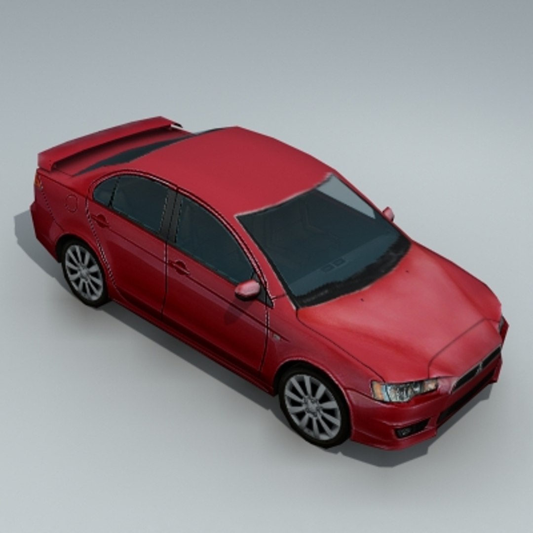3d mitsubishi lancer model