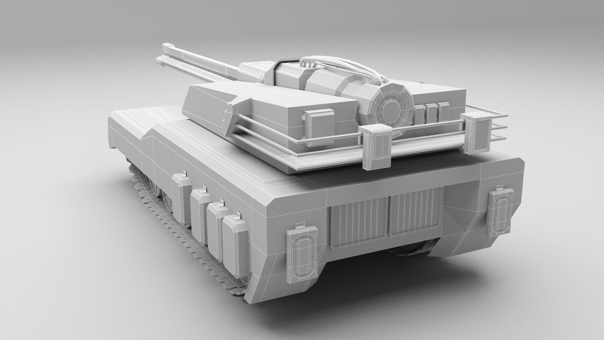 3D Model Sci-fi Tank - TurboSquid 2374611