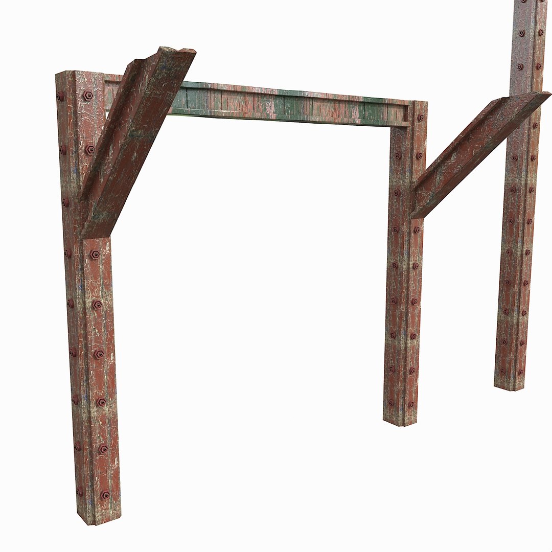 3d Metal Girder Model