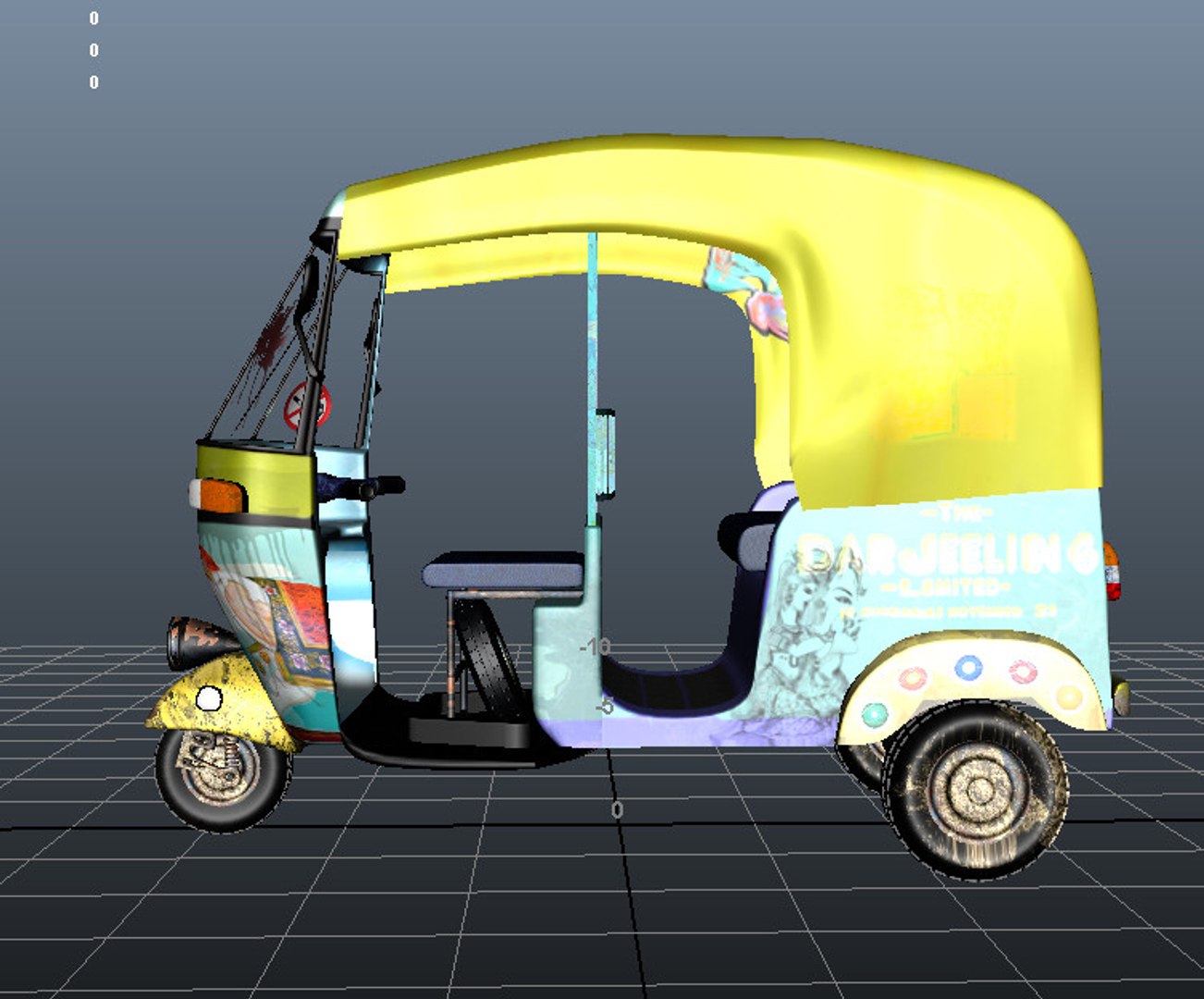 3d Tuk Animation Model